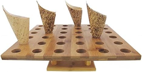 Amazon.com | Gere Bamboo Food Cone Stand, Sushi Hand Roll Display Stand ...