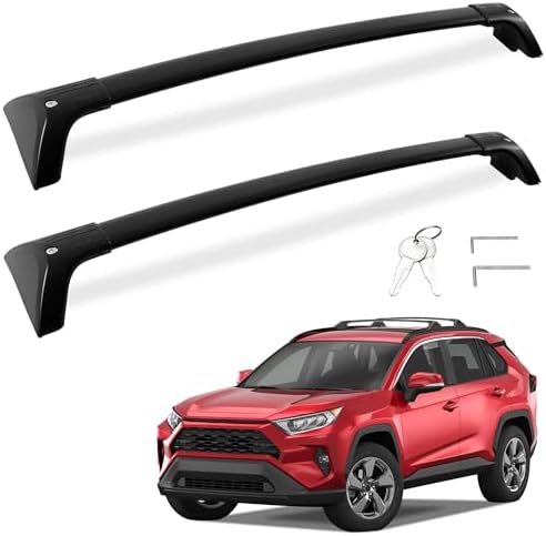 Amazon.com: HOPE YOU READY 260lbs Roof Rack Cross Bars for Toyota RAV4 ...