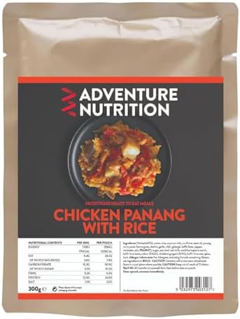 Adventure Nutrition Chicken Panang Curry with Rice 300g MRE – Authentic ...