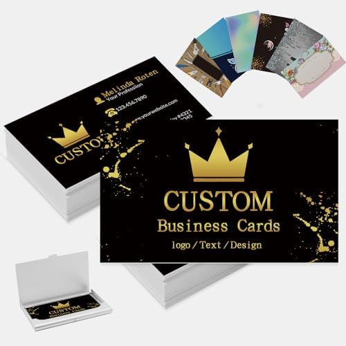 Amazon.com : Custom Business Cards Customized Business Cards Double ...