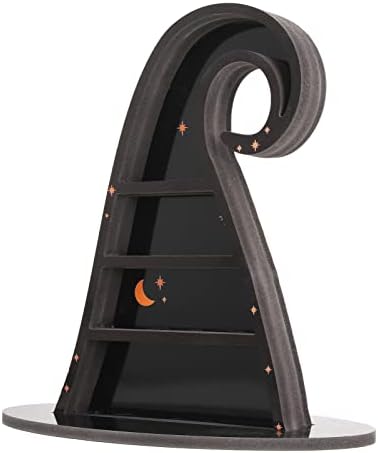 Amazon.com: Crystal Display Shelf, Gothic Witch Hat Design Crystal ...