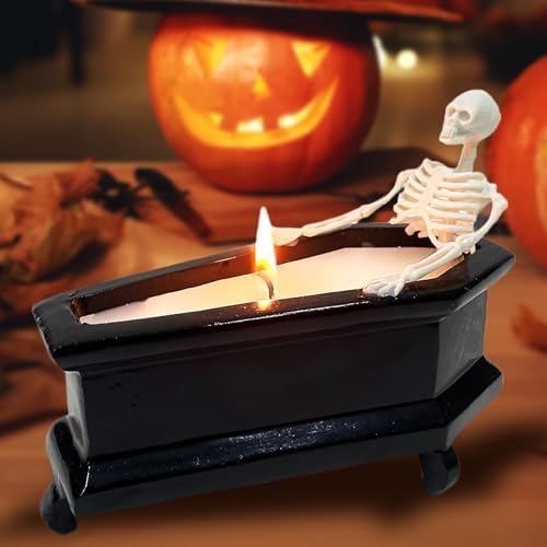 Amazon.com: Halloween Decorations - Halloween Skeleton Candles ...