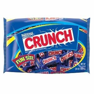 Amazon.com : Nestle Crunch, Fun Size Bigger Bag, 24 Ounce Bag : Candy ...