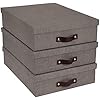 Amazon.com: Bigso Oskar Canvas Fiberboard Document Letter Box - File ...