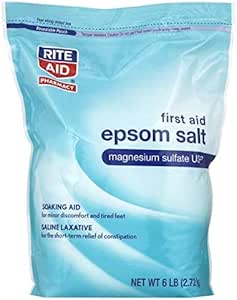 Amazon.com: Rite Aid Pharmacy Epsom Salt, First Aid, 6 lb (2.72 kg ...