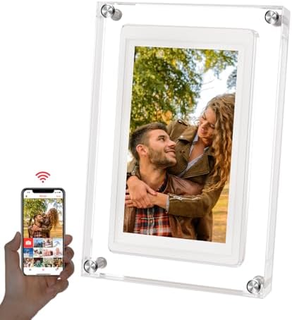 Amazon.com : Frameo 7INCH WiFi Acrylic Digital Picture Frame,1024 * 600 ...