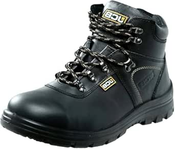 JCB Men's Excavator Safety Shoes, Black, Size 9 | Steel Toe Cap | Anti ...