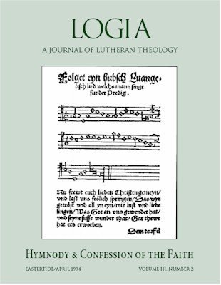 LOGIA: Hymnody & Confession of the Faith: Dennis W. Marzolf, Paul J ...