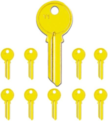 Ilco Hudson HL1 Key Blanks - Box of 50, Brass - Door Lock Replacement ...