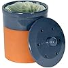 Terracotta Ceramic Kitchen Compost Caddy (Blue colour) - Chetnole ...
