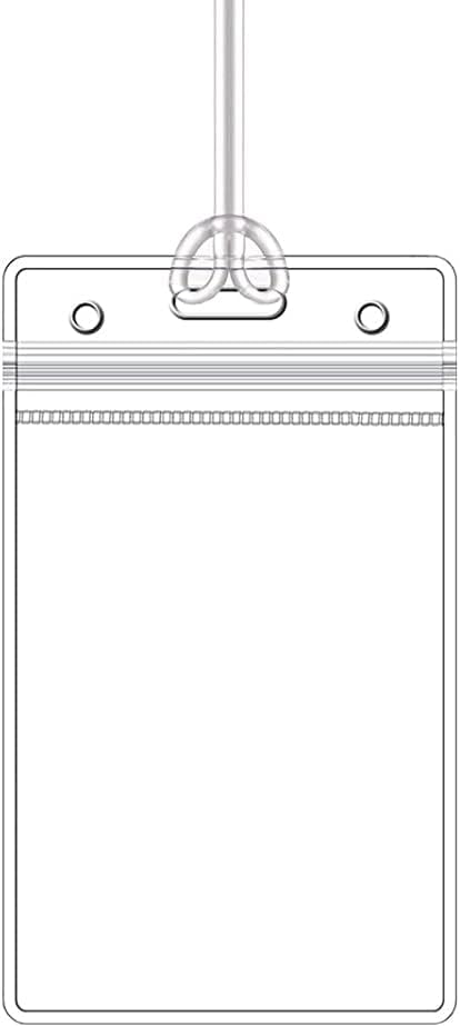 Kidultz Clear Silicone Loop Bag Transparent Identification ID Card ...