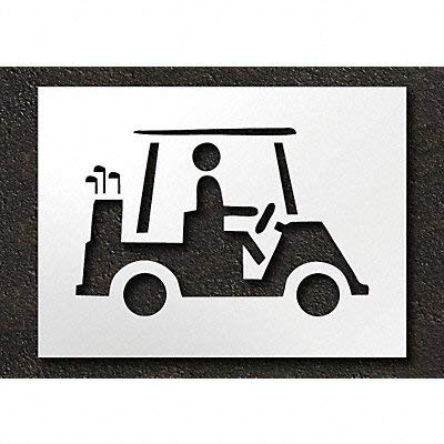 Amazon.com: RAE STL-116-75604 Golf Course Stencil,Cart Logo,16 in ...