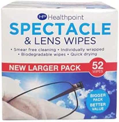 HEALTHPOINT SPECTACLE & LENS WIPES : Amazon.co.uk: Health & Personal Care