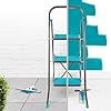 Beldray LA024510TQ 3 Step Ladder - Non-Slip Folding Ladder, Approx 2.5m ...