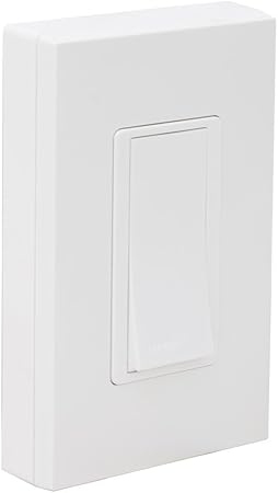Leviton WSS0S-P0W Wireless Self-Powered Remote Switch, White - Wall ...