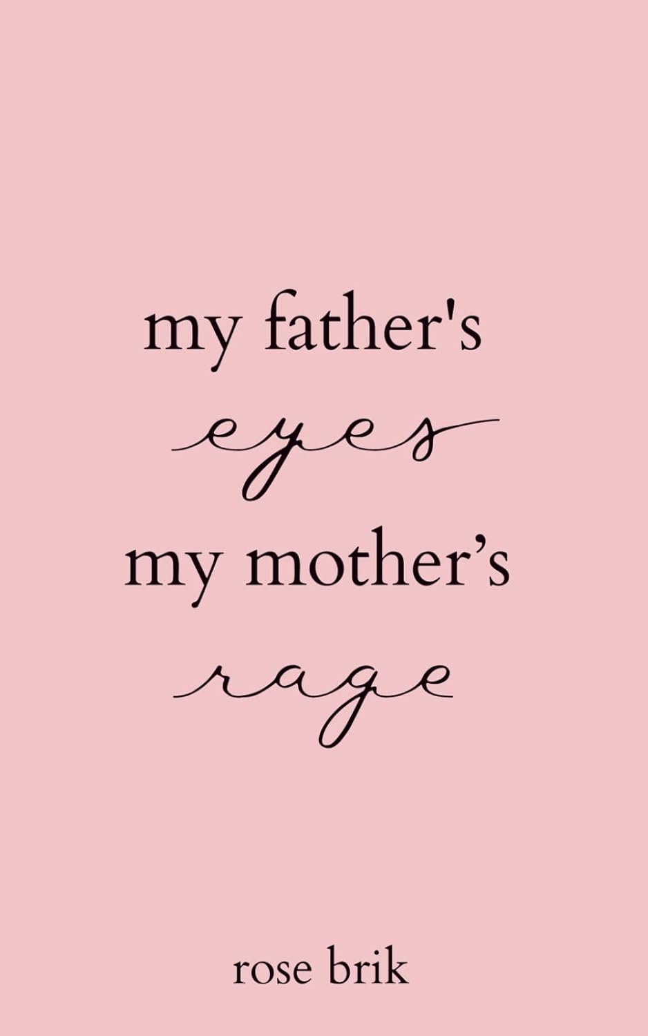 Amazon.com: my father's eyes, my mother's rage: 9781738151004: brik ...