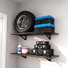 FlyDzrewt Garage Shelving,4 Pack Heavy Duty Garage Wall Shelving | Wall ...