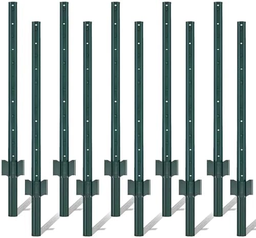 Amazon.com : AMAGABELI GARDEN & HOME Fence Posts 4Feet 10Pack Sturdy ...