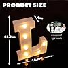 Amazon.com: Dyingswan Led Light Up Letters, 26 Alphabet Marquee Letter ...