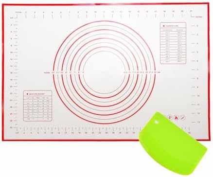 Amazon.com: Silicone Pastry Mat, 16" x 24" Silicone Baking Mat for ...