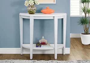 UNITEK FURNITURE Contemporary Sheesham Wood Half Moon Bedside Table for ...