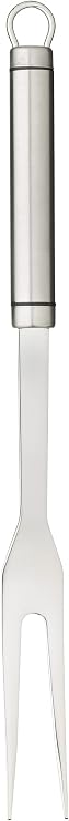 KitchenCraft Professional Meat Carving Fork, Long Oval Handled ...