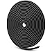 TMH Pure Silicone Kerf Weatherstrip for Doors, Bulb/Ring Shape, Black ...