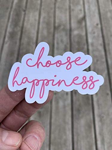 Amazon.com: Choose Happiness Sticker, Laptop Sticker, Water Bottle ...