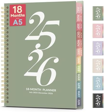 Forvencer Academic Planner 2025-2026, 18 Month Weekly Monthly Planner ...