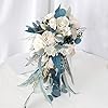 Amazon.com: Ansho Rustic Artificial Flowers Bridal Bouquet, Silk Flower ...