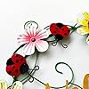Amazon.com: Metal Ladybugs Hanging Welcome Signs Wall Decor Front Door ...