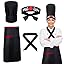 Amazon.com: Keymall Hibachi Chef Hat Teppanyaki Tall Cap with Hachimaki ...