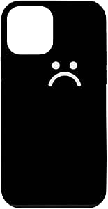 Amazon.com: iPhone 12 mini Cool Emo Alt Grunge Sad Face Aesthetic Black ...