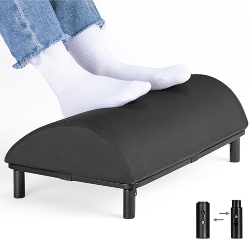 Amazon.com: Adjustable Foot Rest Under Desk& Monitor Stand,Ergonomic ...