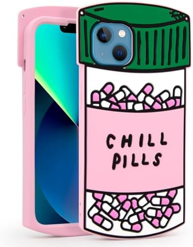 Amazon.com: Dumkery Cute Phone Case Compatible with iPhone 13, Chill ...