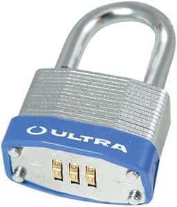 Ultra Hardware 56030 1-1/2-Inch Laminated Steel Padlock, Resettable ...
