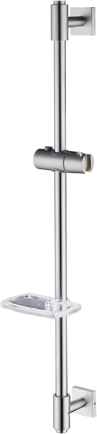 HomeHeng Shower Riser Rail 80CM, Wall Mounted Shower Slide Bar with ...