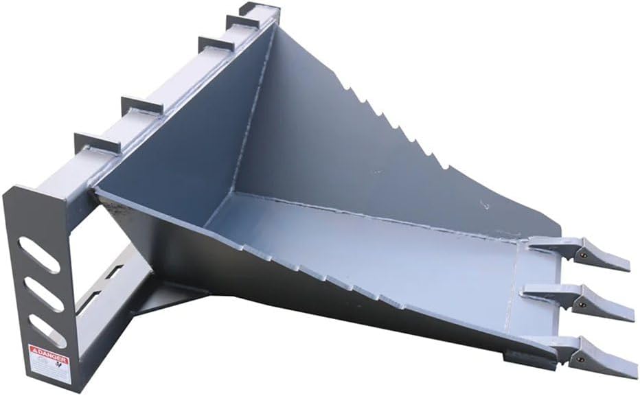 Amazon.com: Inch Skid Steer Bucket with Standard Teeth - Heavy-Duty ...