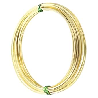 Amazon.com: PATIKIL 19.7 Feet Brass Square Wire, 1mm Wide Bendable Brass Beading Wire 18 Gauge ...