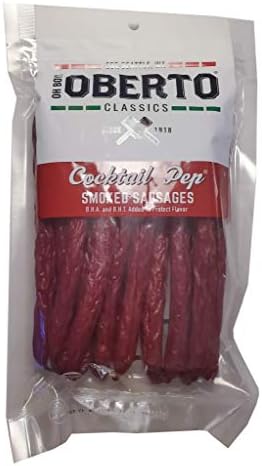 Amazon.com: Oh Boy! Oberto Classics Cocktail Pep Smoked Sausages | 12 ...