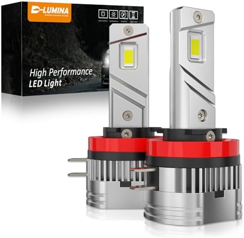 D-Lumina H11B LED Bulbs Fog Lamp, 10000 Lumens 80W 6000K White 350% ...
