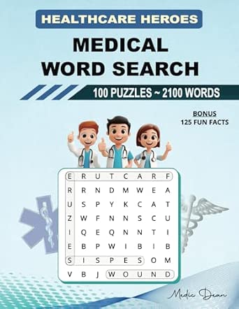 Healthcare Heroes Medical Word Search Book for Doctors Nurses EMTs ...