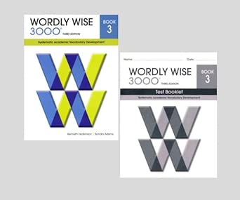 Wordly Wise 3000® 3rd Edition Grade 3 2 Books Set - Student Book ...
