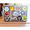 CodersParadise - Pack of 51 Laptop Vinyl Self-Adhesive Sticker for ...