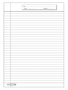 Givson Max A4 Size Single Side Ruled Sheet for Project/Assignments ...