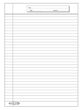 Givson Max A4 Size Single Side Ruled Sheet for Project/Assignments ...
