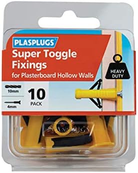 Plasplugs - Super Toggle Fixings (Pack 10) : Amazon.co.uk: DIY & Tools