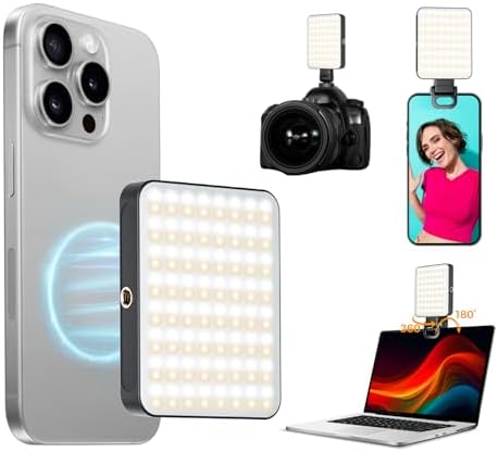 Amazon.com: Magnetic Selfie Light for Cell Phone, gliship 128 Led ...