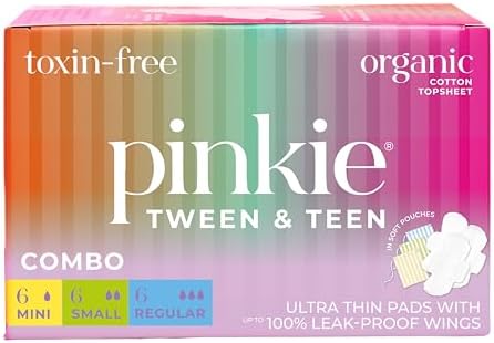Pinkie Period Starter Pads - Designed for Smaller Underwear - Organic ...