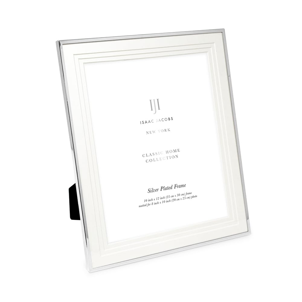 Amazon.com - Isaac Jacobs 10x12 (Matted 8x10) Silver Metal Picture ...